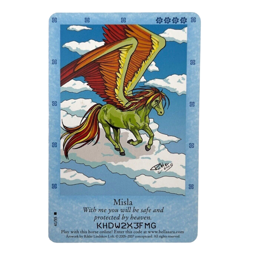 Bella Sara CCG Northern Lights Misla Rare Card 41/55 | eBay