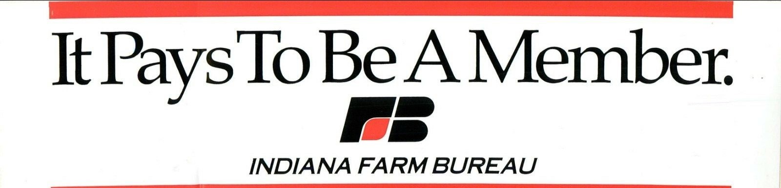 Indiana Farm Bureau Insurance Company Co. Bumper Sticker | eBay