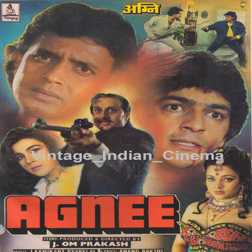 Agnee 1988 Mithun Chakraborty Chunky Pande Vintage Rare Bollywood Press ...