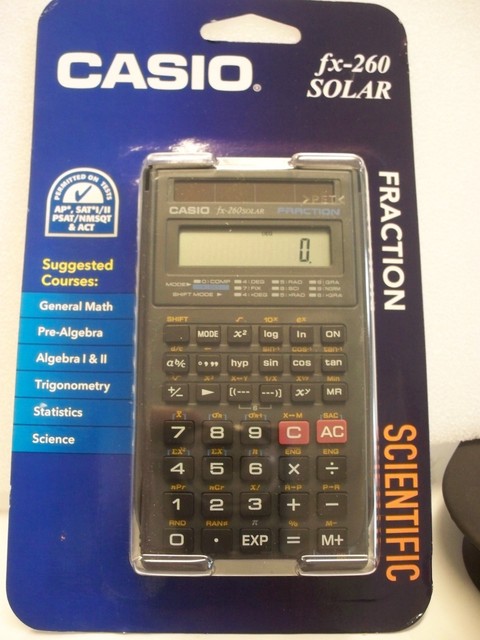 Casio Fx-260 Solar Scientific Calculator 260bk-bts15 for sale online | eBay