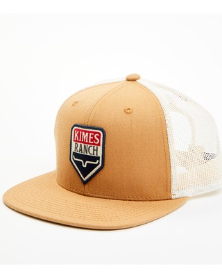 Kimes Ranch Men's Drop In Americana Logo Patch Ball Cap Brown | eBay