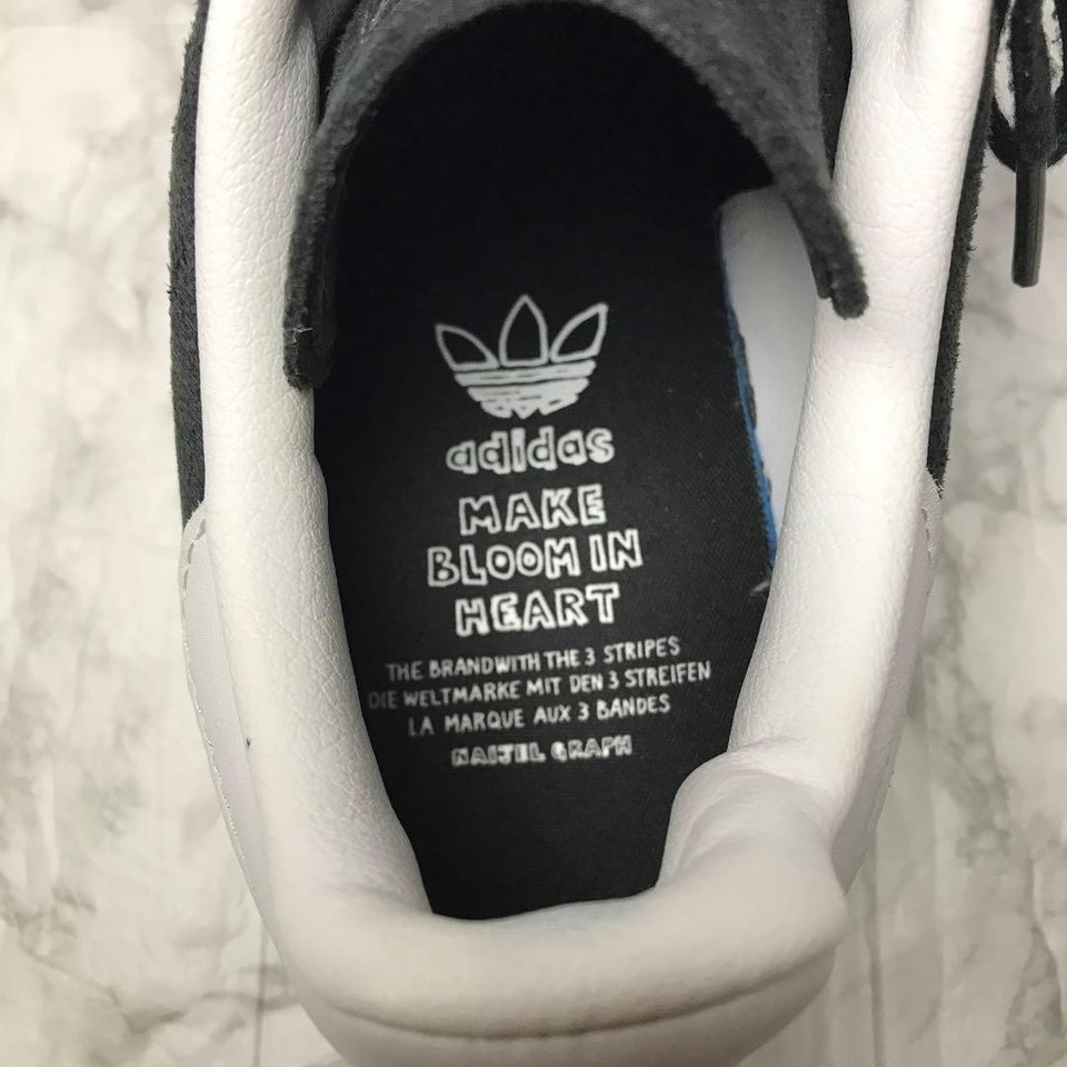 Adidas Naijel Graph x Stan Smith Black White Size US9 Used | eBay