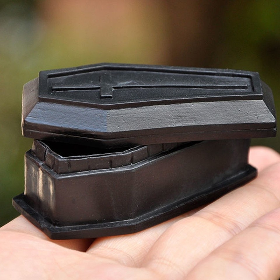 2 Pack Coffin Model Child Halloween Decorations Mini Coffins for Crafts ...