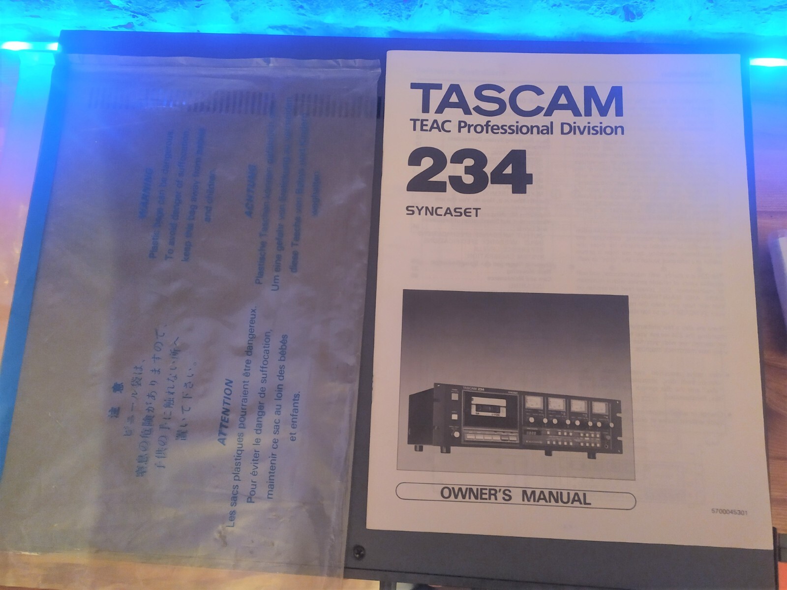 Tascam 234 Syncaset Cassette Deck with RC-71 Remote Control Unit | eBay