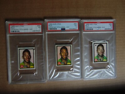 1958 Pele Rookie Card Titulares #86 trio psa 1,5,5 plus set | eBay