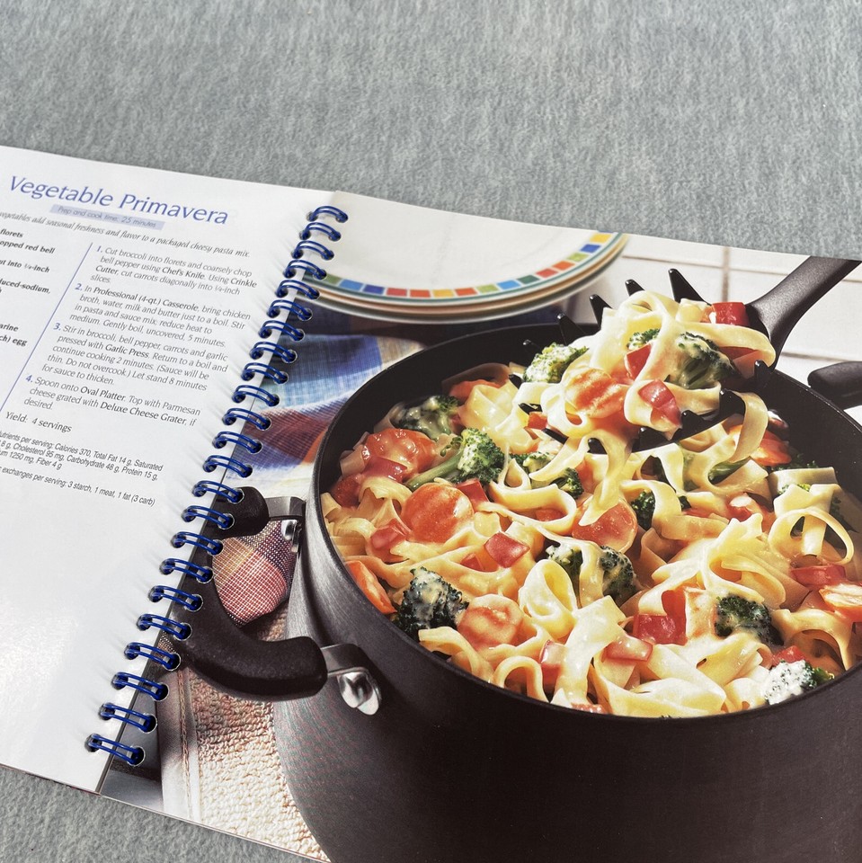 Pampered Chef Casual Cooking Cookbook Spiral Bound Easy Recipes Indoors ...