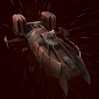 Custom WLO-5 Speeder Tank for 3.75 inch (1:18) Scale Figure Diorama ...