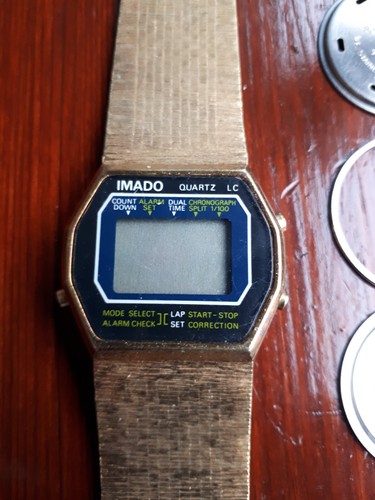 imado vintage lcd watch for spares or repair | eBay