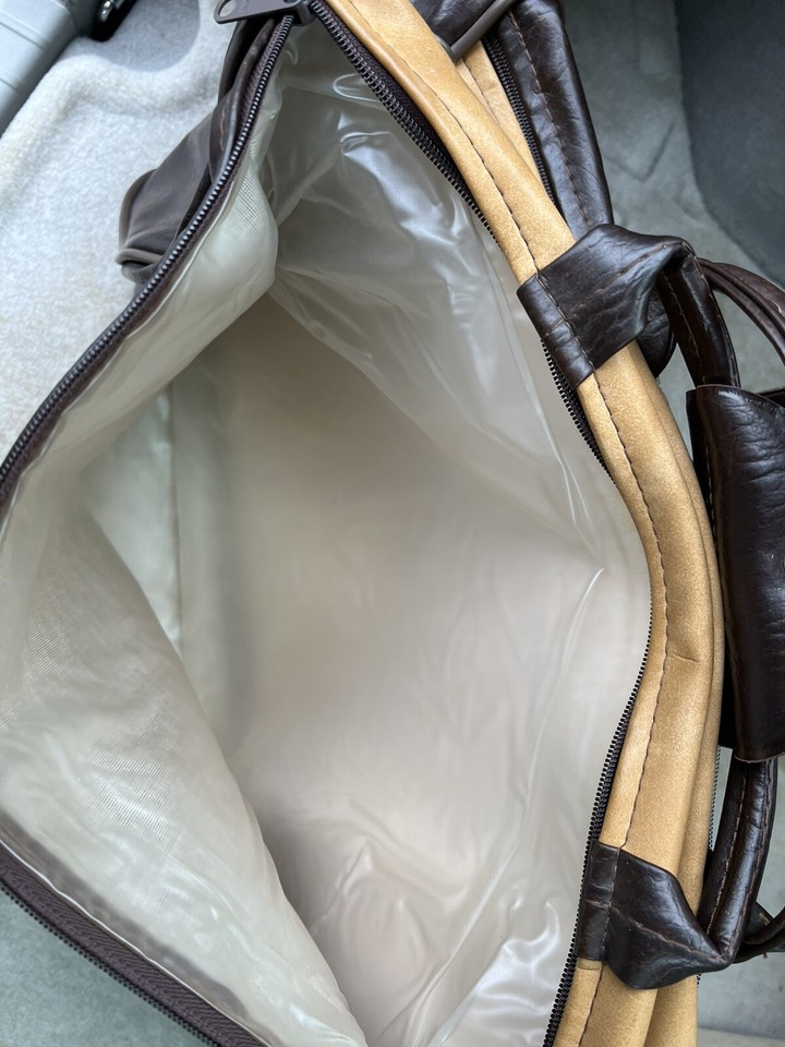 Vintage Leach Raquetball Bag Brown Pleather | eBay