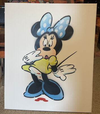 Jeff Gillette - Minnie Period. Unique Numbered To 30 Aerosol on Canvas ...