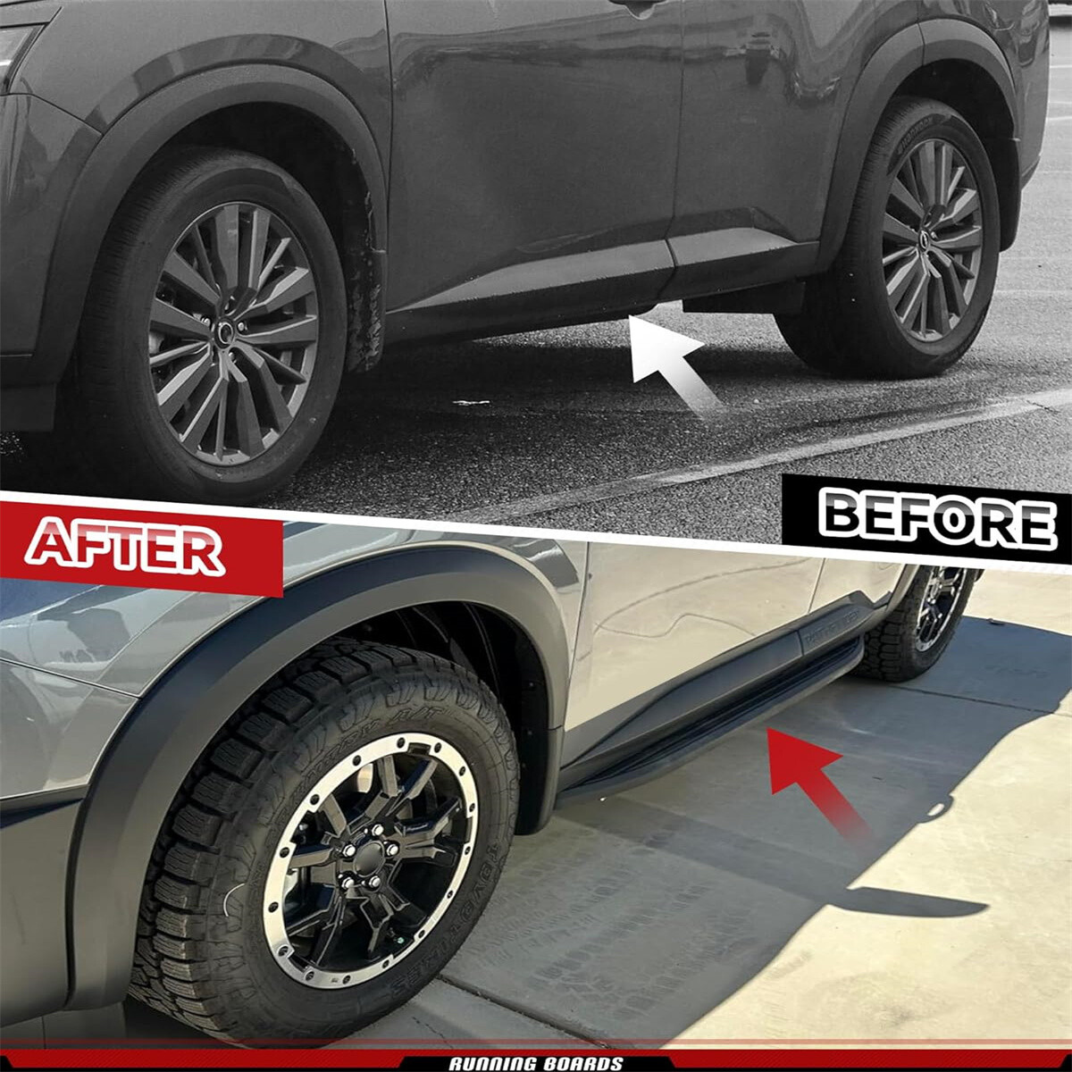 2P Upgraded Running Boards For Nissan Pathfinder 2022-2025 Side Steps ...