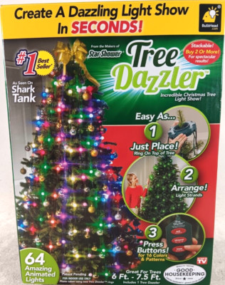 Star Shower Tree Dazzler LED Christmas Holiday Lights As Seen On TV ...