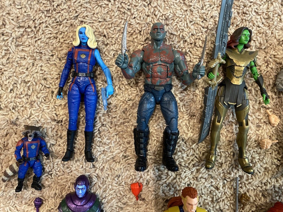 Marvel Legends Action Figure Lot. X-men Guardians Of The Galaxy Customs ...