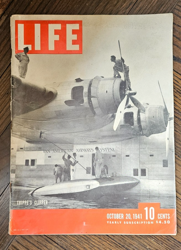 Pan Am airlines life magazine 1940's publication | eBay