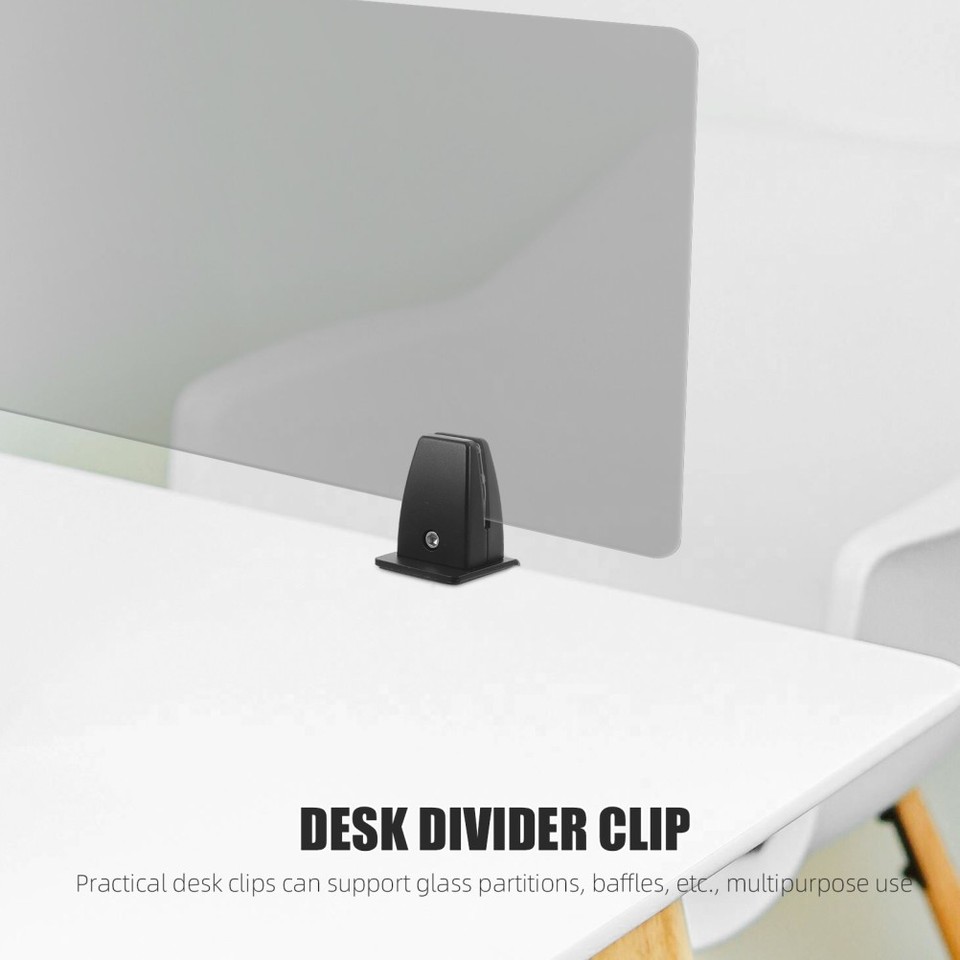Partition Bracket Clip Desk Shield Clamp Clamp-on Privacy Panel Divider ...