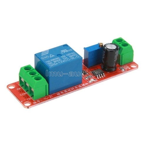 12V NE555 Delay Adjustable Timer Oscillator 0-10 Second Relay Switch ...