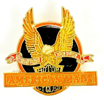 Eagle American Made Ride Hard Die Free Motorcycle Biker Pin | eBay