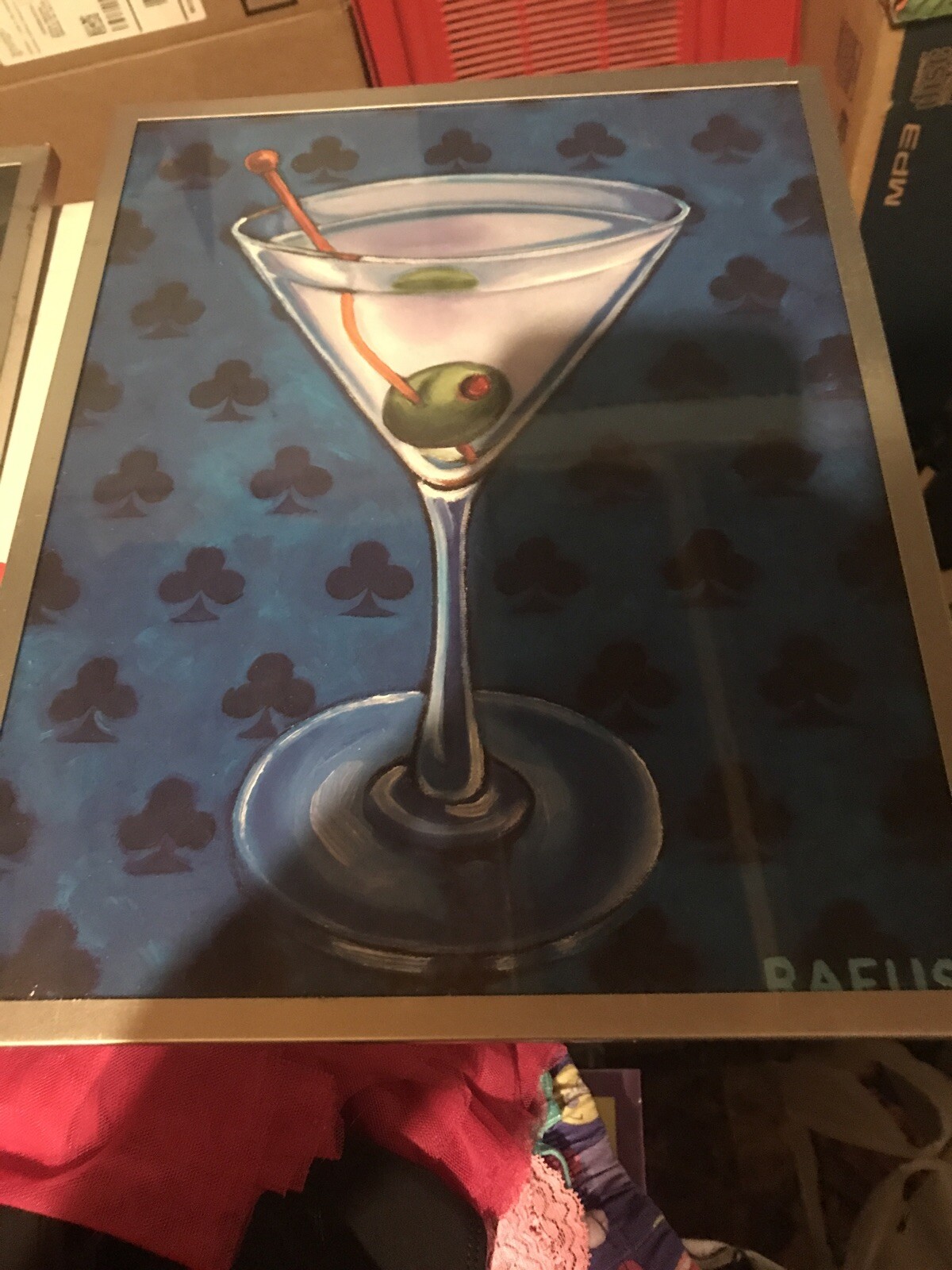 3 Will Rafuse cocktail prints on 11X14 martini's etc Framed B2 | eBay