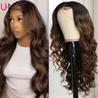 Ombre Balayage Brown FB30 Body Wave 13x4 Lace Front Human Hair Wigs for ...