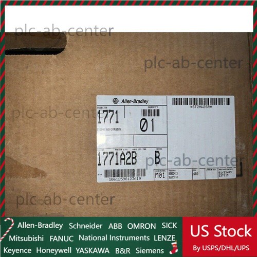 AB 1771-A2B 8-Slot Back Panel Mount Universal Input/Output Chassis US ...