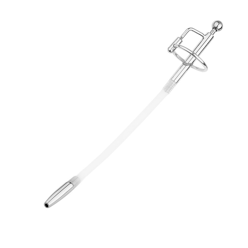 Hollow Urethral Stretcher Sound Dilator Metal Penis Plug Enhancer BDSM ...