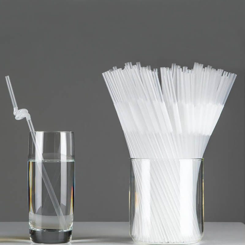 Transparent/Clean Party Extra Long Flexible Drinking Bendy Straws ...