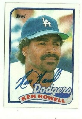 Ken Howell 1989 Topps auto autographed signed card Dodgers | eBay