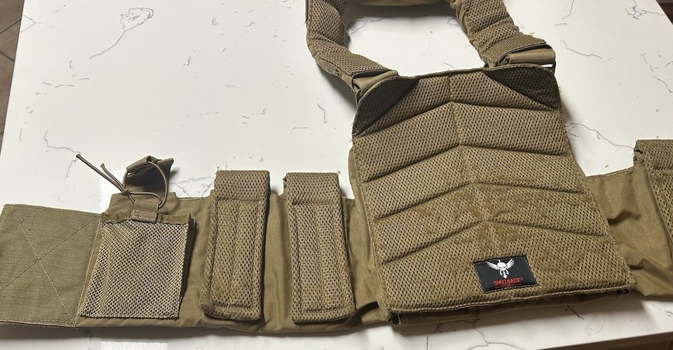 Shellback Plate Carrier. Size Small. Coyote Brown. | eBay