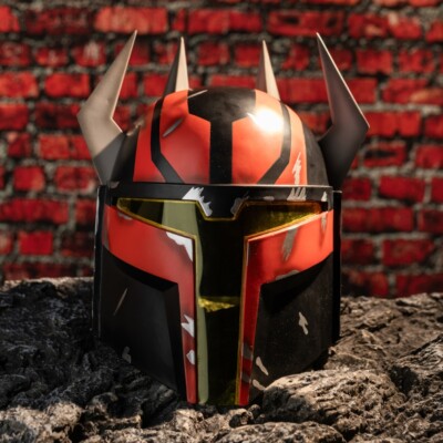 Xcoser 1:1 The Mandalorian Gar Saxon Helmet Cosplay Props Resin Adult ...