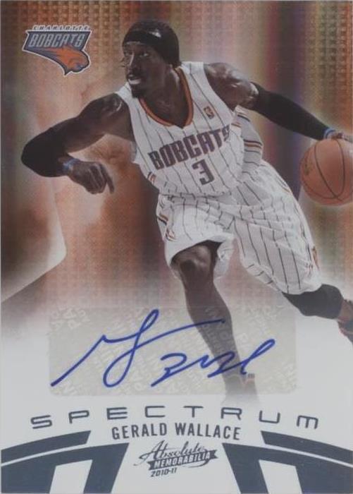 2010-11 Absolute Memorabilia - Gerald Wallace #62 Platinum Spectrum ...