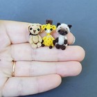 Custom Tiny micro Animal Figurine. Dollhouse miniature. Doll pet ...