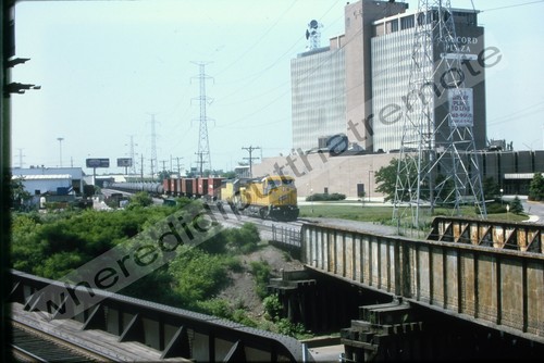Original Slide Chicago & NorthWestern CNW 8633 GE C44-9W 7-95 Proviso ILL | eBay