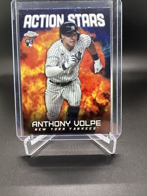 2023 Topps Chrome Update Anthony Volpe Action Stars Rookie RC #ASC28 ...