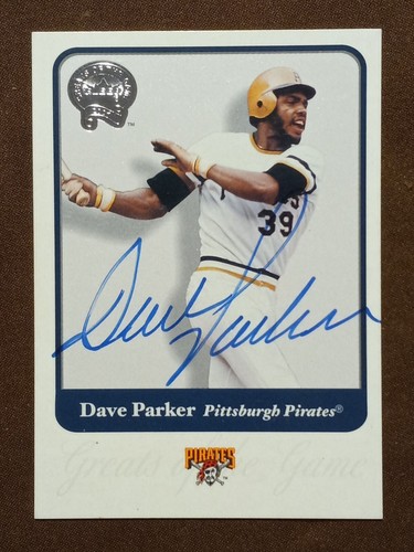 Dave Parker - 2001 Fleer Greats of the Game #121 - Autograph | eBay