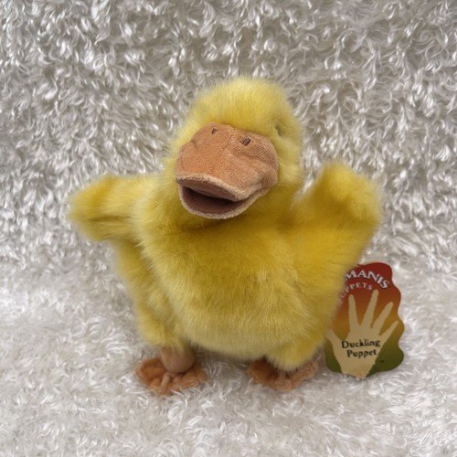 Folkmanis Duckling Puppet Yellow Duck Plush Stuffed Animal 10" Hand ...