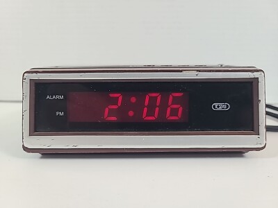 Alarm Clock LED Tozai Tozaj Electronic 5.5" Battery Optional Model 1585 ...