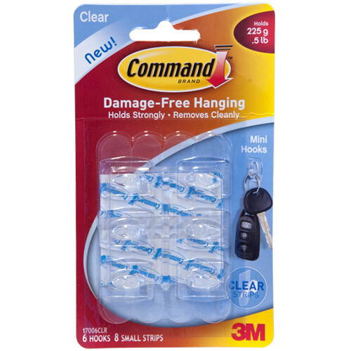 Command Mini Hook Clear 51141346939 | eBay