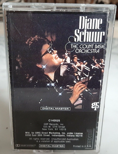DIANE SCHUUR & THE COUNT BASIE ORCHESTRA CASSETTE ~ 1987 GRP RECORDS ...