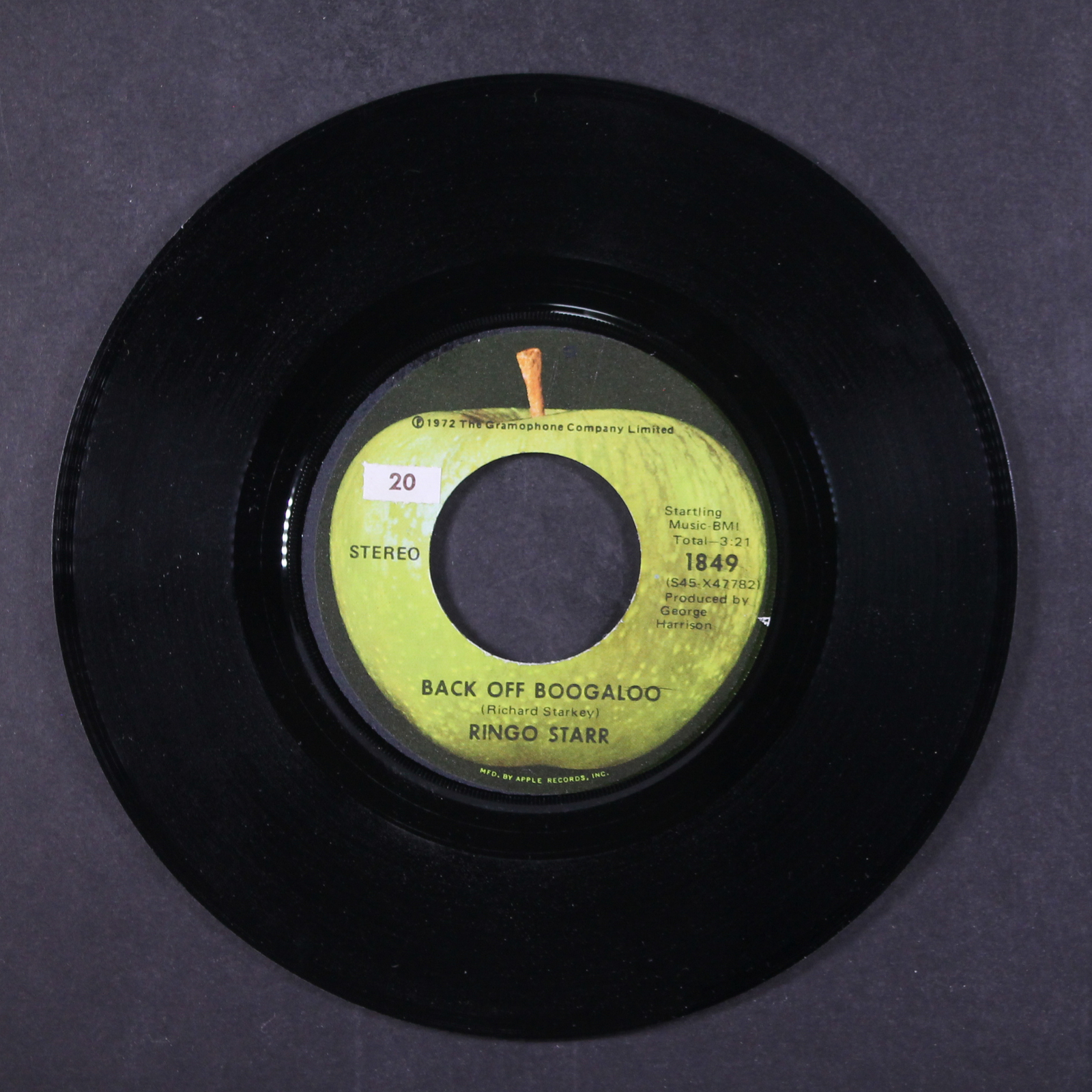 RINGO STARR: back off boogaloo / blindman CAPITOL 7" Single 45 RPM | eBay