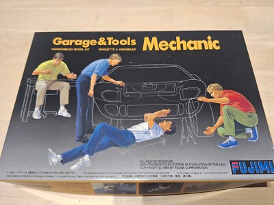 Fujimi 1/24 scale Garage Mechanic Plastic Model Kit | eBay Australia