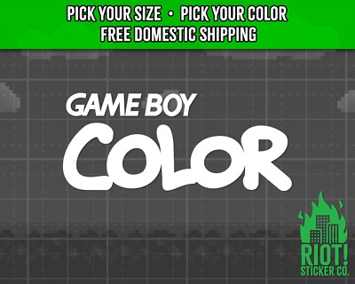 Gameboy Color Decal for Car, Laptop, Tumbler, Etc. - Game Boy Nintendo ...