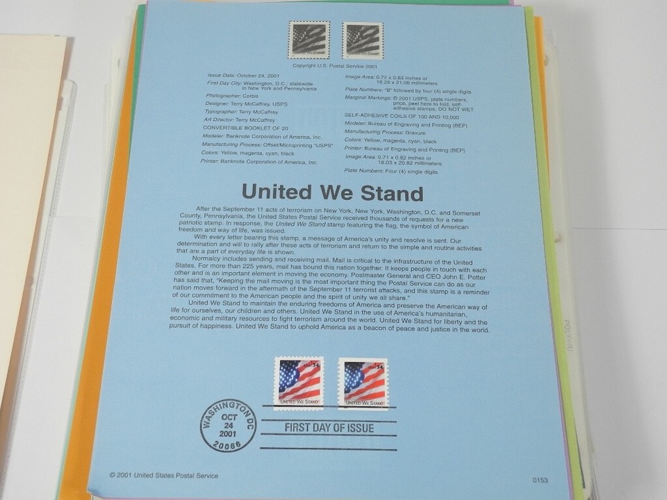 US, 34 Pounds ! Large carton of mostly USPS Souvenir pages with stamps ...