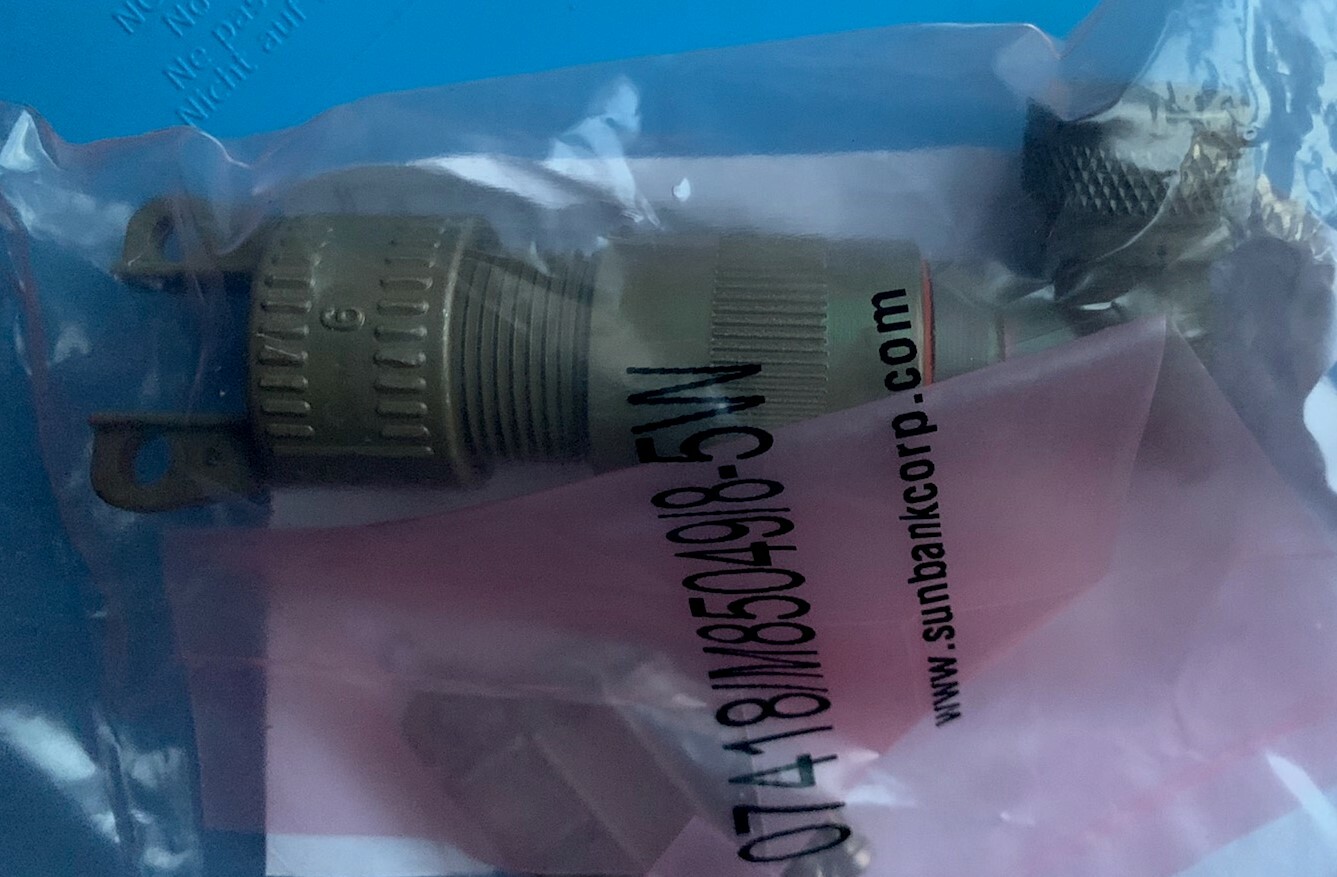 M85049/8-5W SUNBANK Circular MIL Spec Backshell ENV EMI/ RFI R/A OD CAD ...