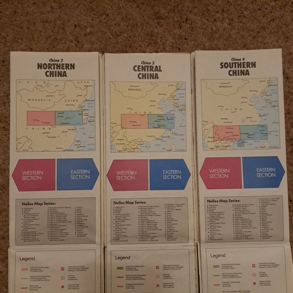 Nelles Map Collection, Northern, Central & Southern Chinal, Scale - 1: ...