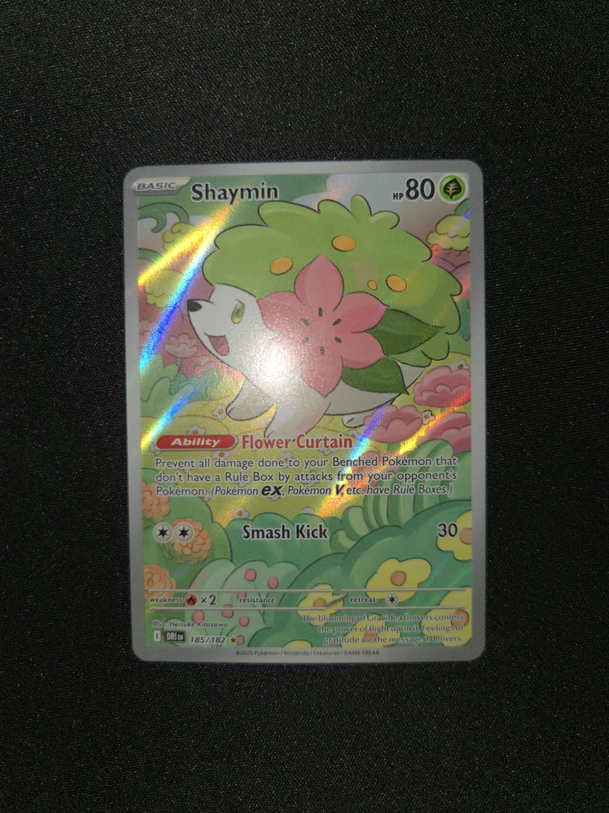 Shaymin 2025 Scarlet & Violet: Destined Rivals #185/182 Illustration ...