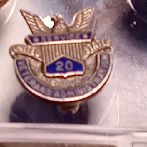 Vintage 20 - 25 - 30 Year Government Service ~ ~ Sterling Silver Lapel ...