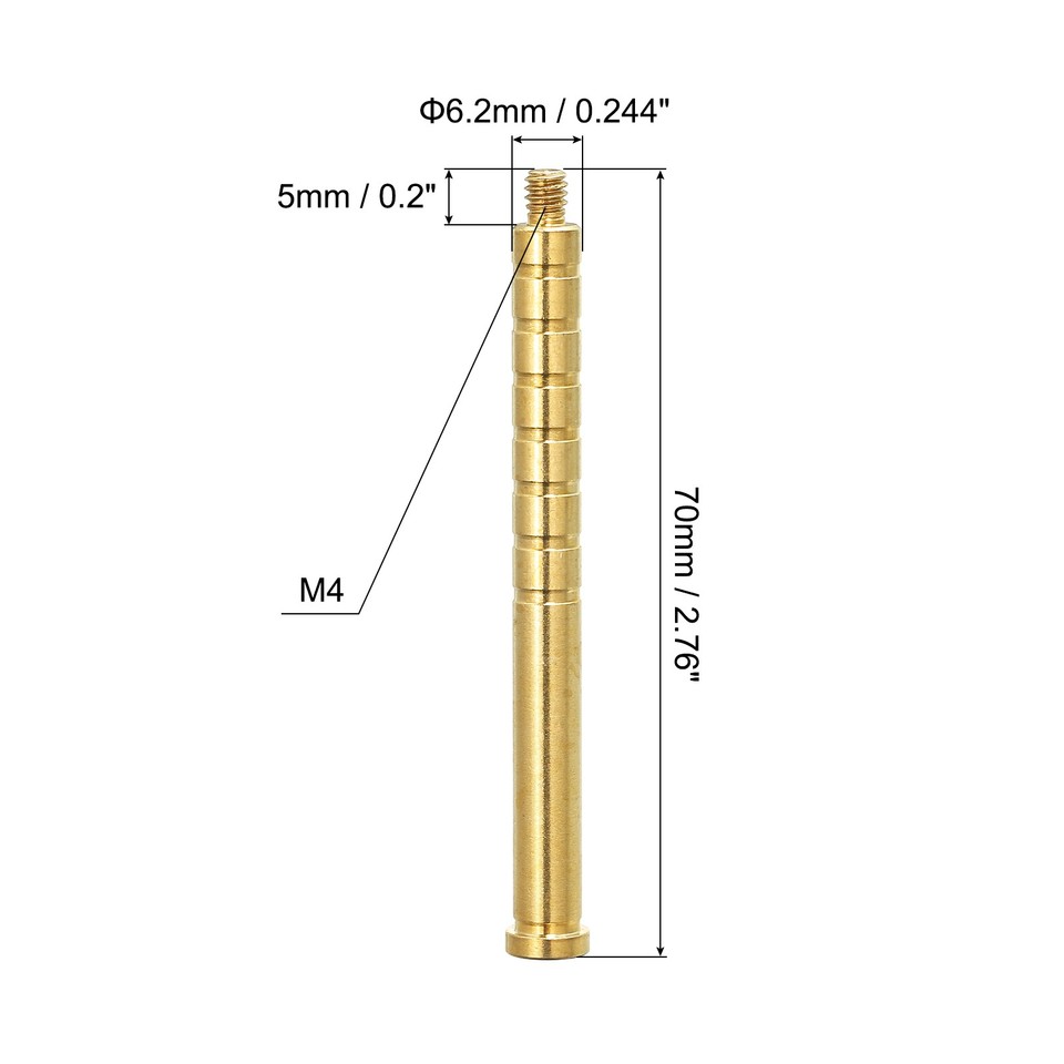 200 Grain Archery Arrow Insert 0.244 Inch Brass Arrow Weight Bolt 6pcs ...