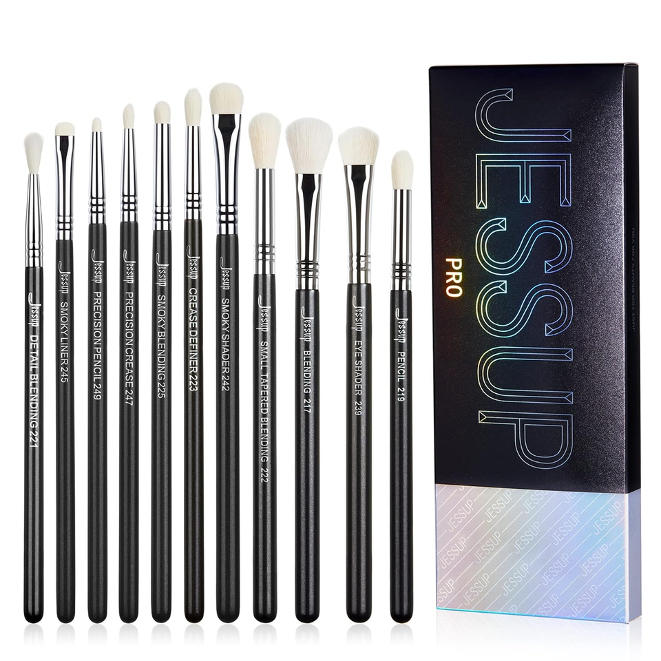Eyeshadow Brush Set 11Pcs Eye Makeup Brushes Set Professional Eye Shadow Brush B | eBay
