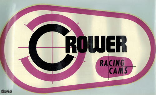 Crower Racing Cams Large 12" x 7" Vintage 1960's Water Slide Decal | eBay