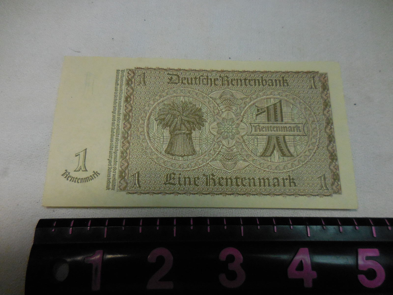 1937 - 1 fine rentenmark note paper money | eBay